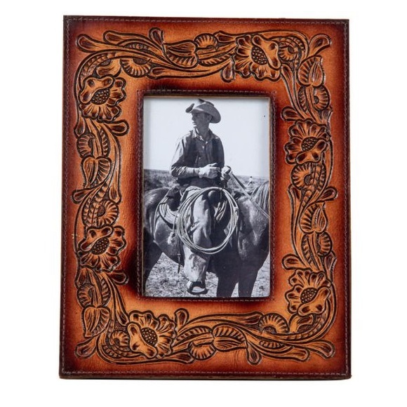 Accents | New Hand Tooled Leather Photo Frame In This Moment | Poshmark
